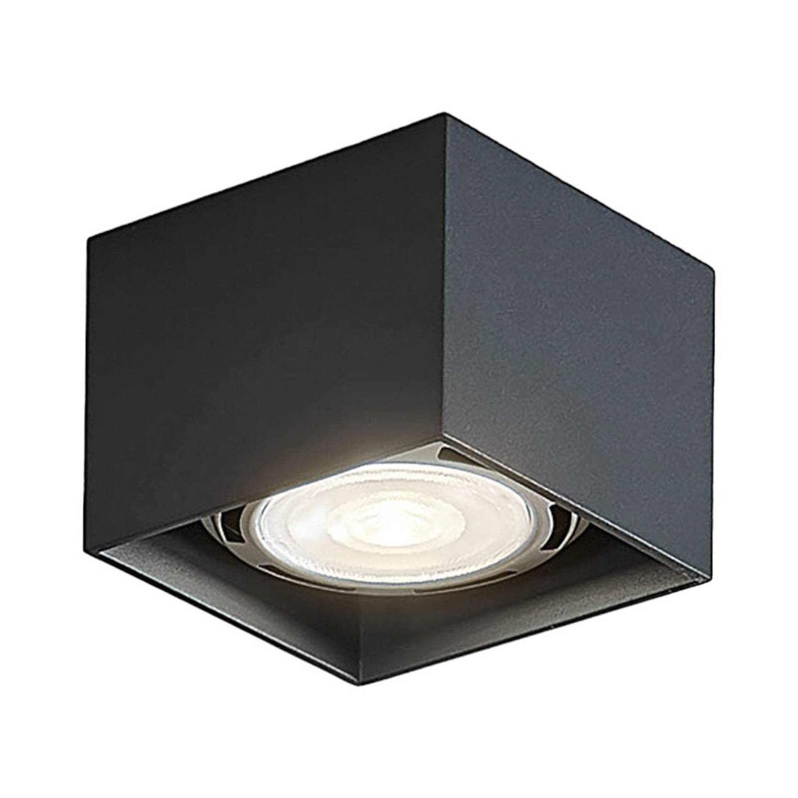 Arcchio Spot pour plafond Mabel, angulaire, gris foncé, Lampe ...