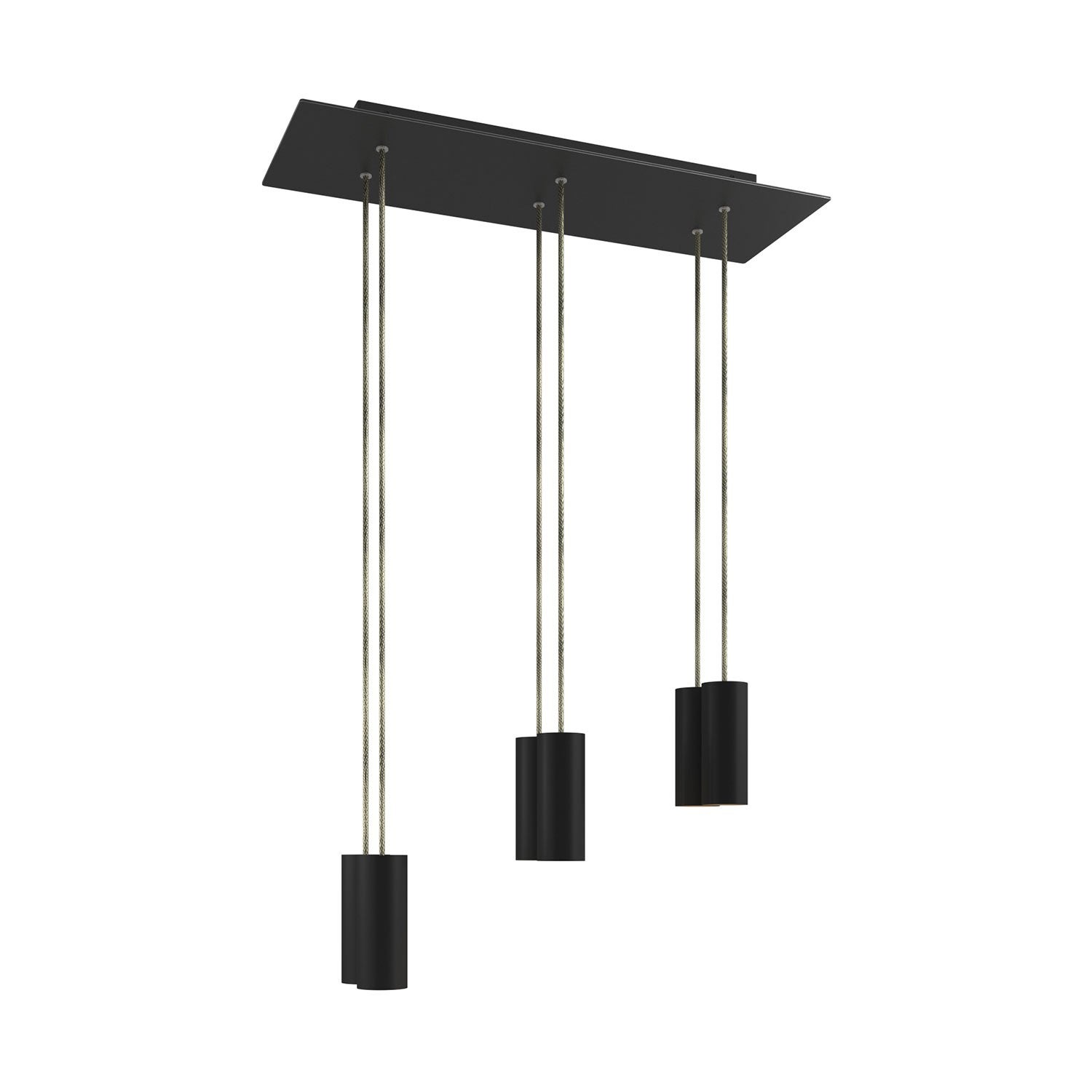 Creative Cables - Suspension multiple 3 chutes avec câble textile et ...