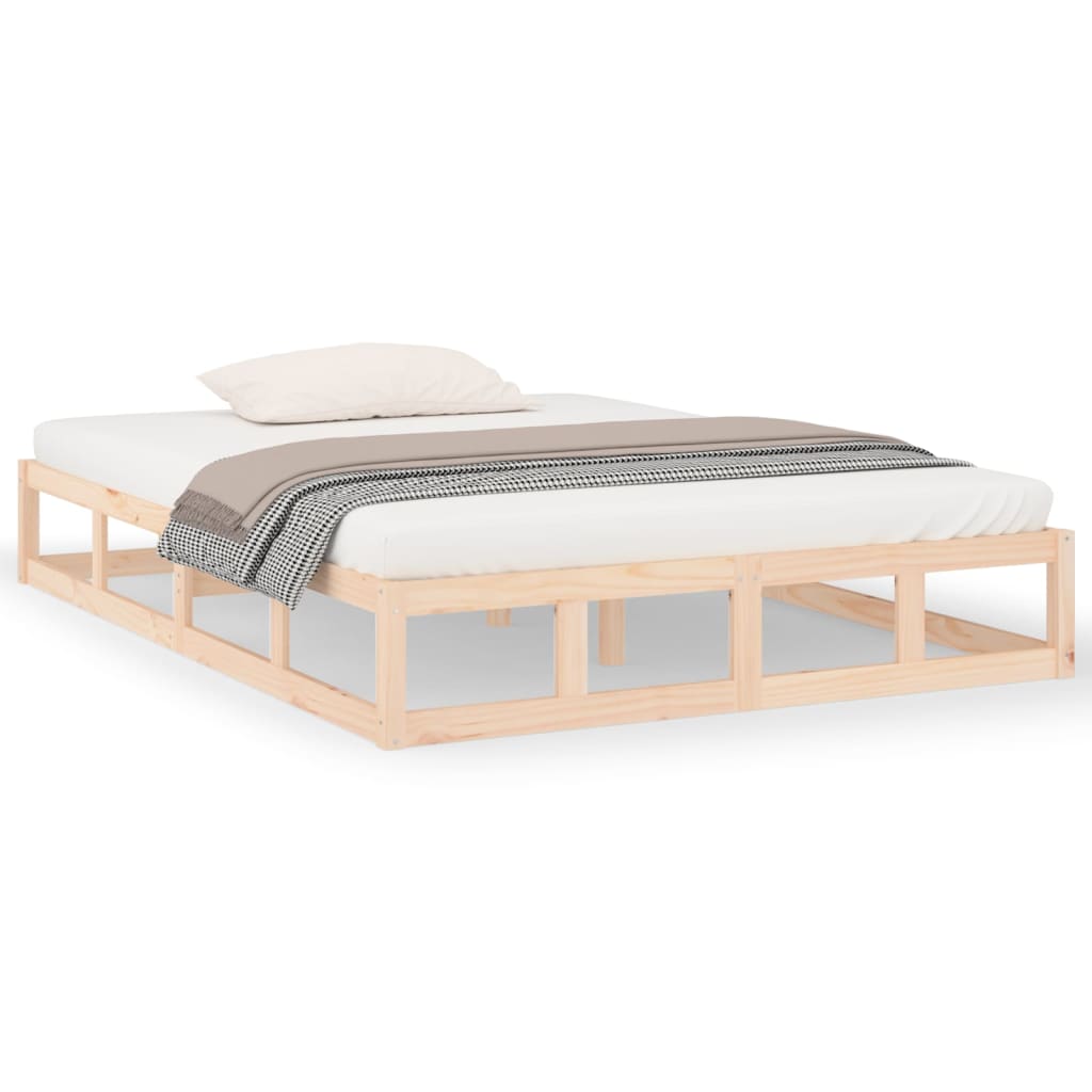 Lit double | Lit adulte | Cadre de lit 135x190 cm Double Bois ...