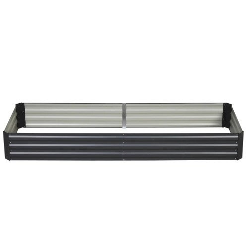 Bac de Jardin Élevé en Acier, Sol Ouvert, Montage Facile, 95L x 90,5L x ...