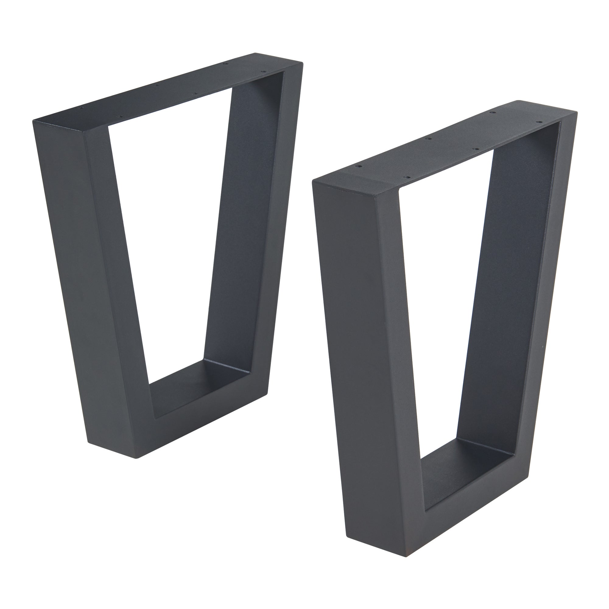 Set Lalling di 2 Gambe Trapezoidali per Mobili 'Fai da Te' in Acciaio ...
