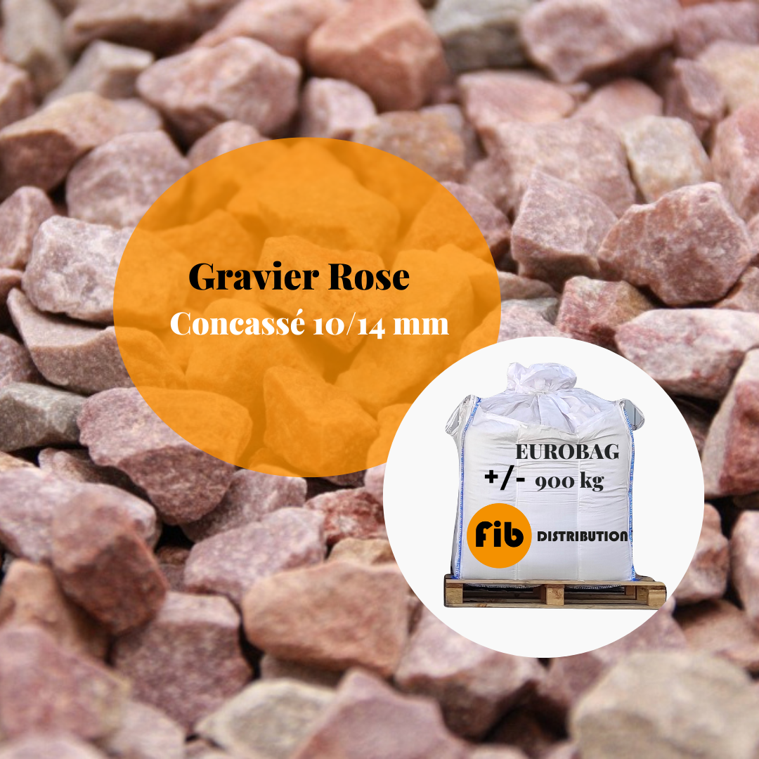Gravier Rose 10/14 - EuroBag +/- 900 kg | Leroy Merlin
