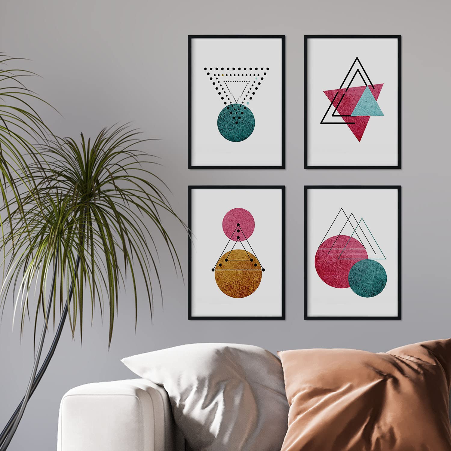 4 Feuilles Réglées Pour Encadrer Les Constellations Et Lunes Affiches ...