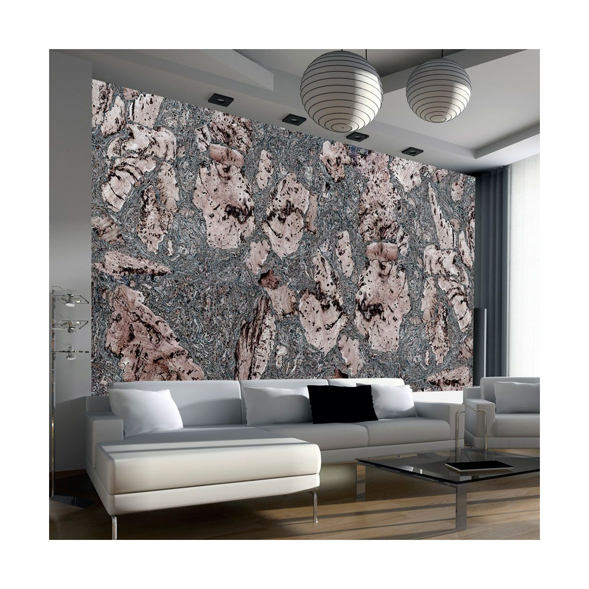 Papier Peint "Grey Stopper" 175 x 250 cm | Leroy Merlin