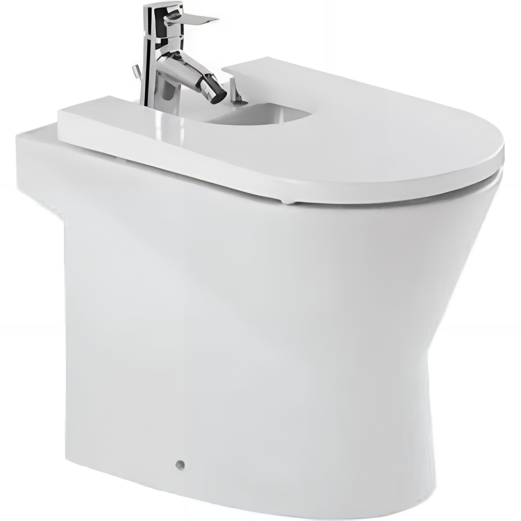 Bidet UrbY céramique traditionnelle SANINDUSA pose au sol avec trous ...