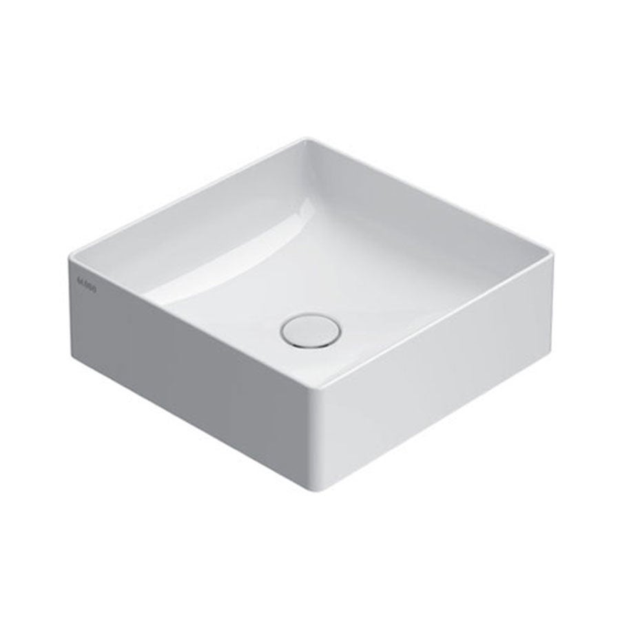 Lavabo consola de cerÃ¡mica blanco brillo serie Qubo Square 51 Design ...