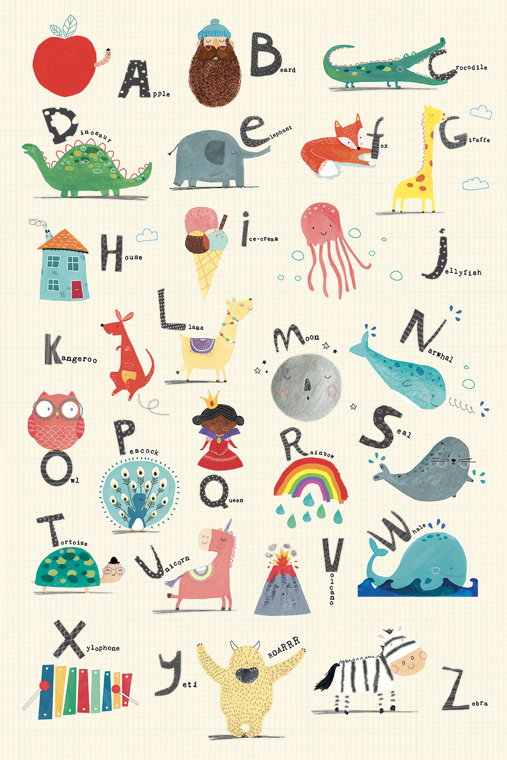 Tableau enfant alphabet enfant - 40x60cm | Leroy Merlin