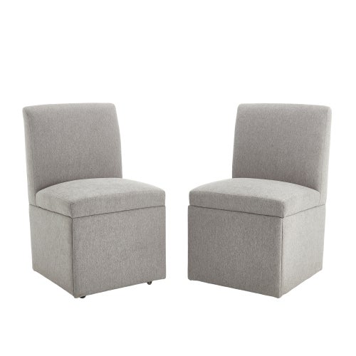 Chaise de salle à manger rembourrée (2 pièces), Chaise pivotante avec ...