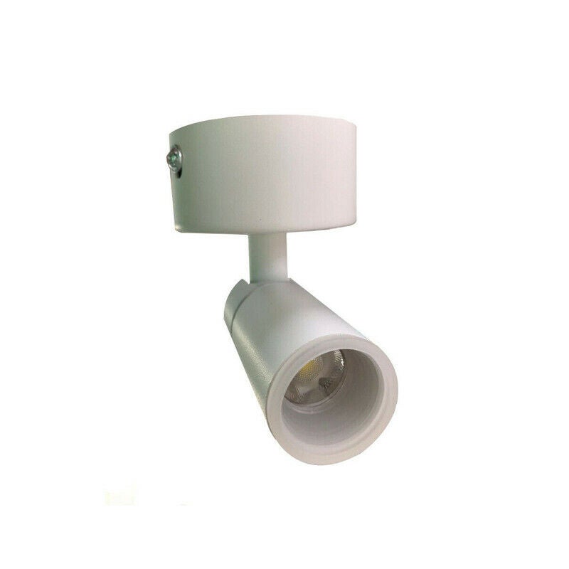 SPOT DE PLAFOND LED RÉGLABLE 3W LUMIÈRE CHAUDE MODERNE BLANC APPLIQUE ...