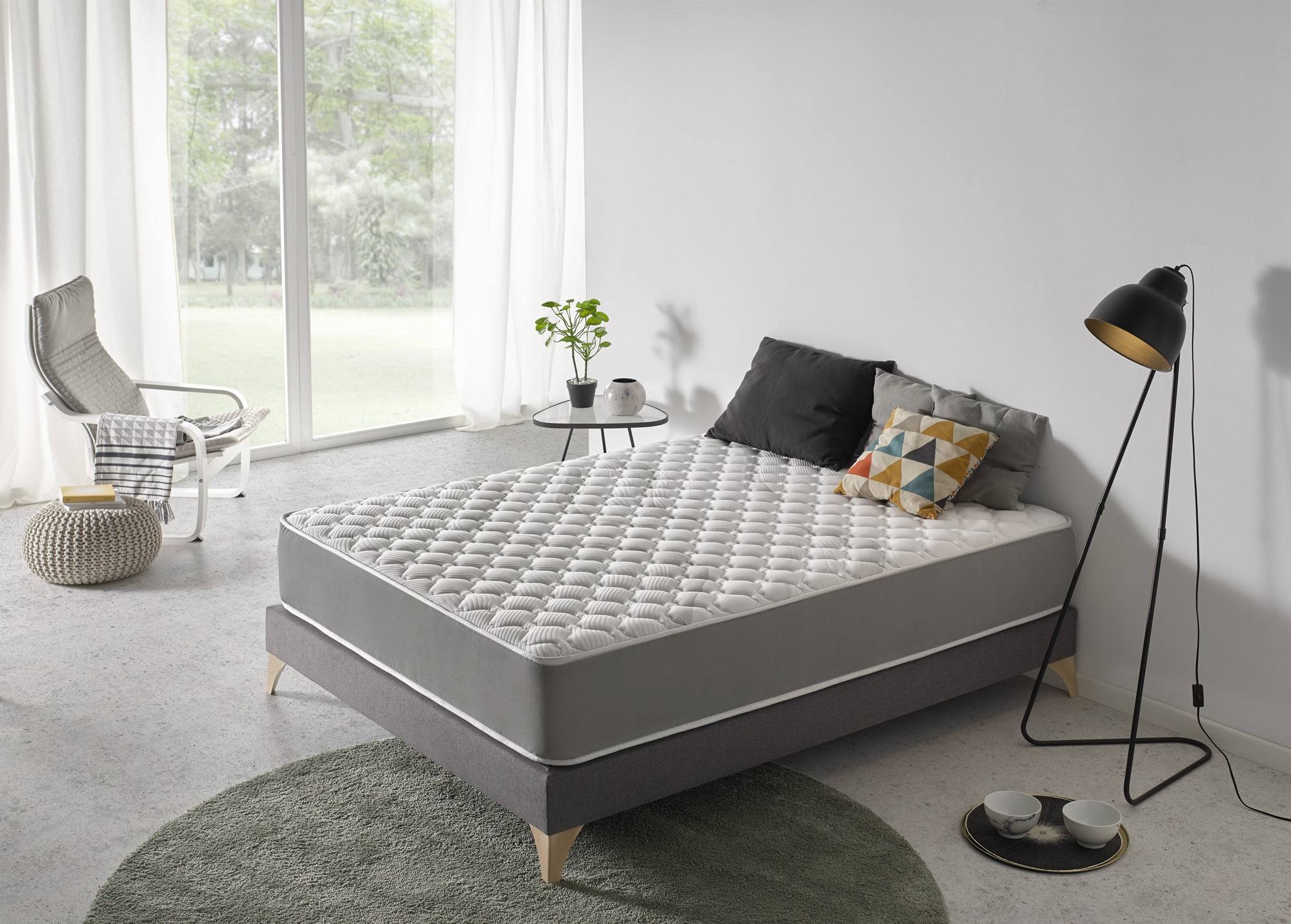 Matelas Deluxe double king size, structure en Mousse à mémoire, avec ...