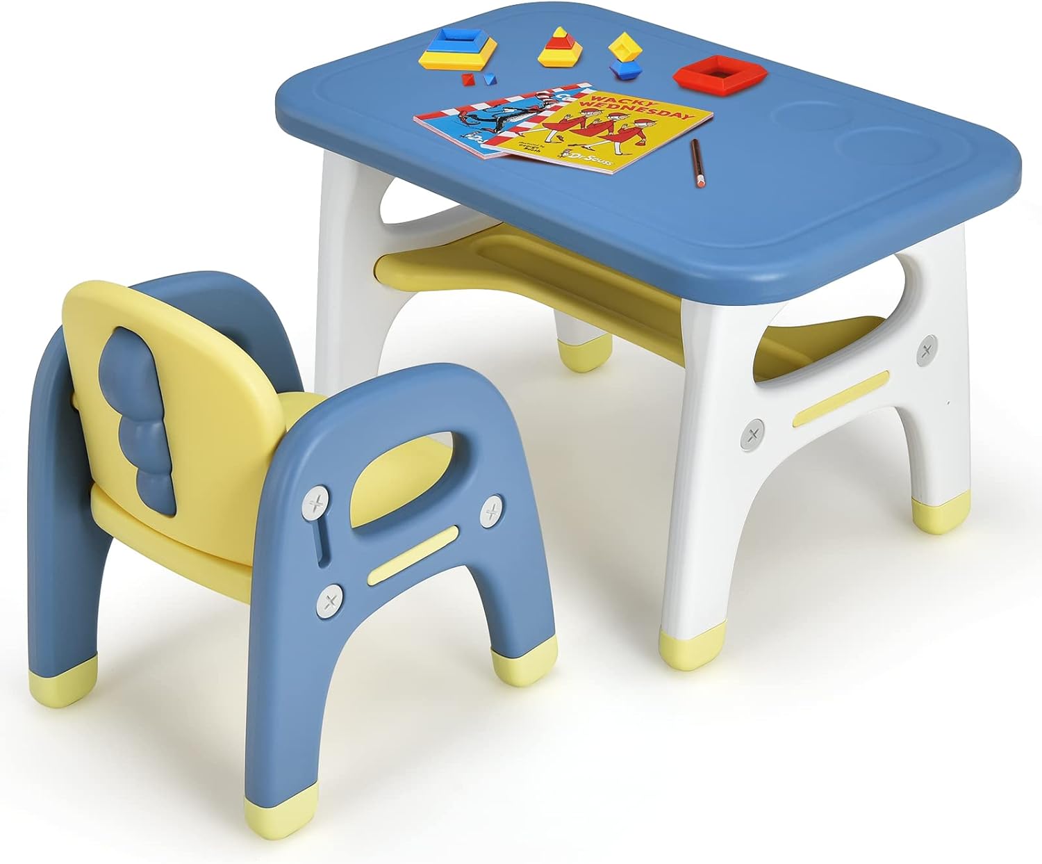 Table Enfant avec Chaise en Forme de Dinosaure, Table de Jeux Enfant ...