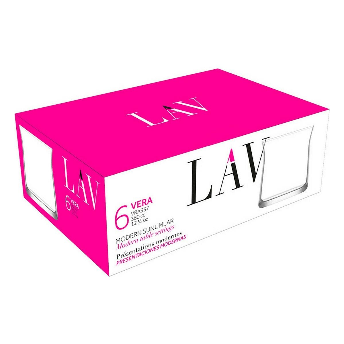 Set de Verres LAV Vera 360 ml 6 Pièces | Leroy Merlin