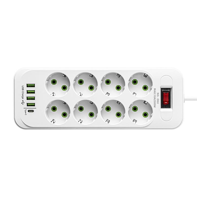 Enchufe europeo estándar - Regleta multifunción USB-C - Blanca ...
