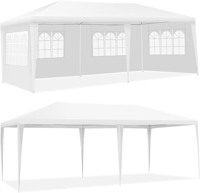 Carpas y gazebos para jardines: protección UV y fácil montaje