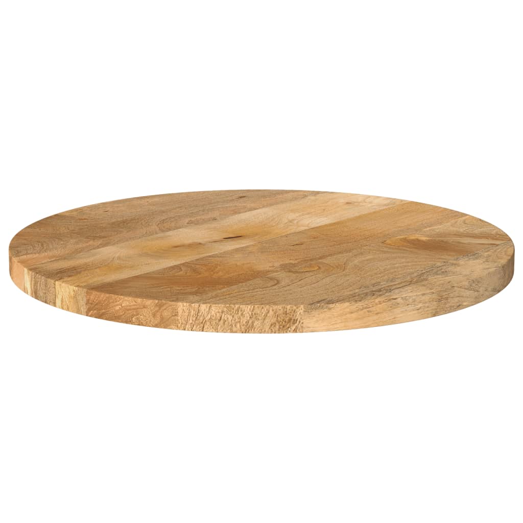Plateau de table rond en bois de manguier massif ? 50x3,8 cm | Leroy Merlin
