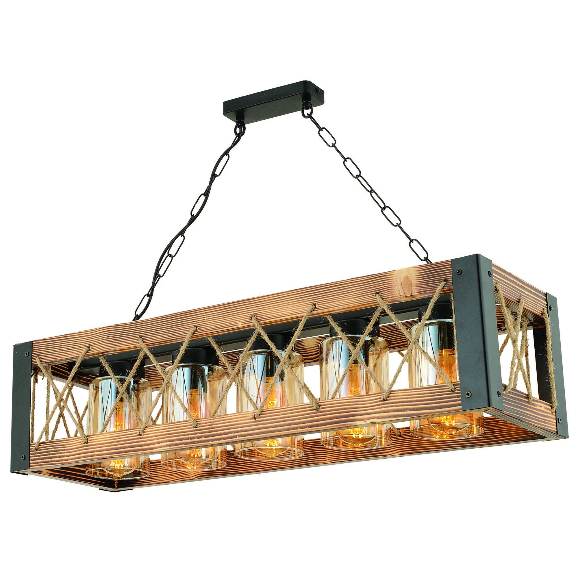 Plafonnier - Walnut Noir, 80x25 x70 | Leroy Merlin