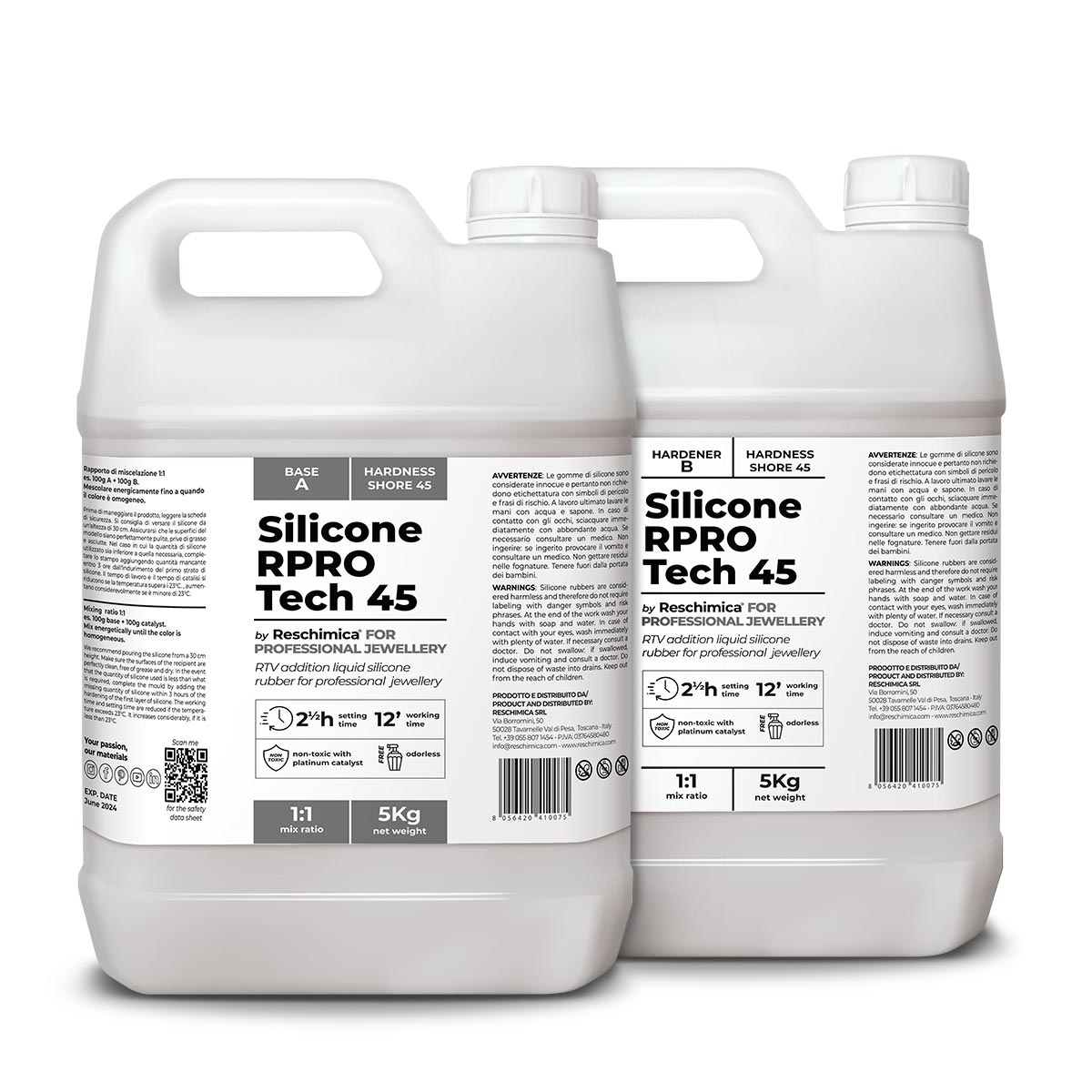 R PRO TECH 45 - Silicona líquida para moldes duros y de alta precisión ( 10 kg) | Leroy Merlin