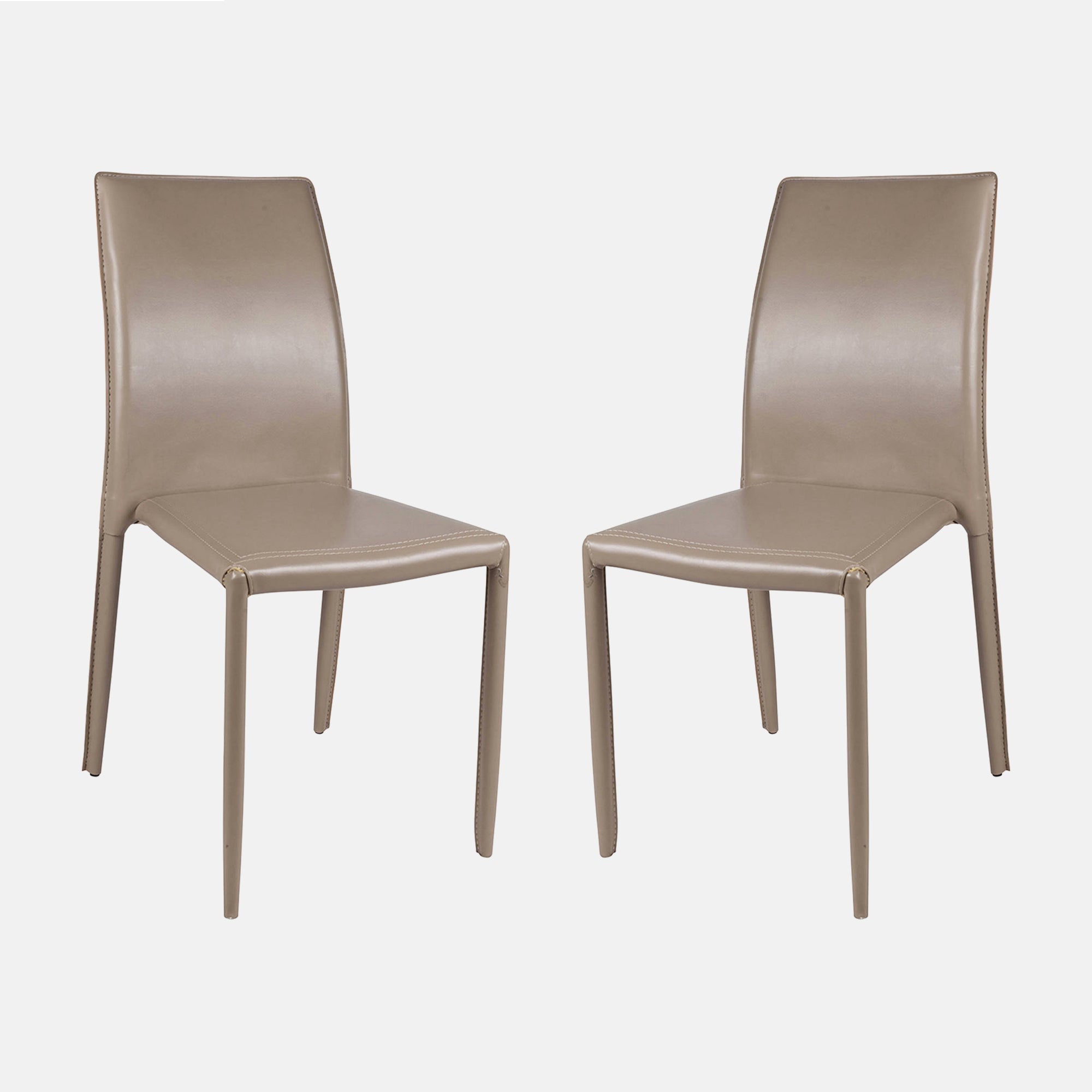 Ensemble de 2 chaises modernes en éco-cuir, pour salle à manger, cuisine ou salon, cm 53x42h90 ...