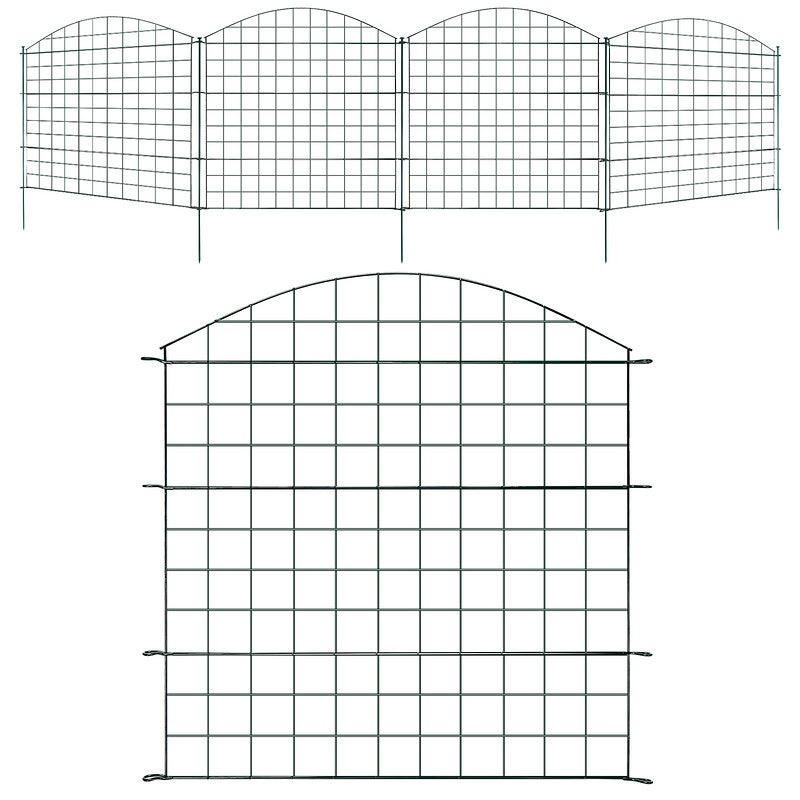 Clôture d'étang Arc supérieur Clôture sauvage Clôture de jardin ...
