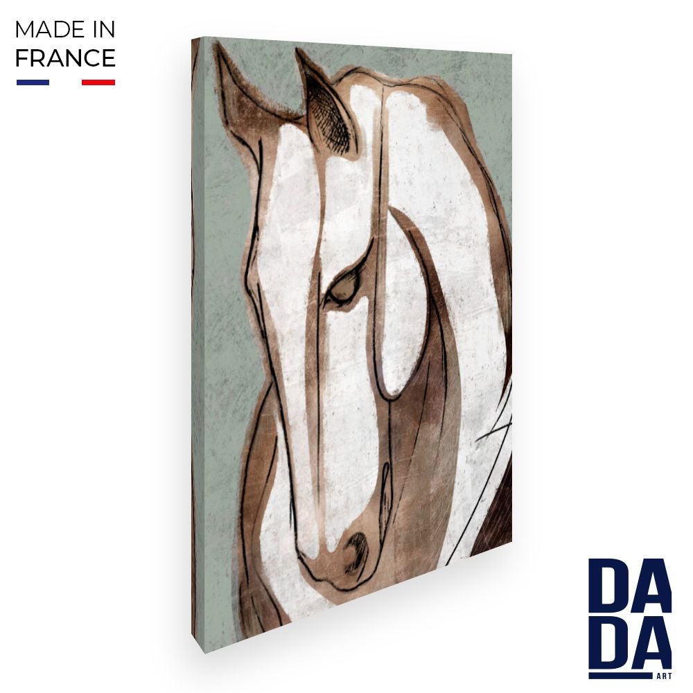 Toile Cheval stylisé / 100x140cm / Fabriqué en France / DADA ART ...