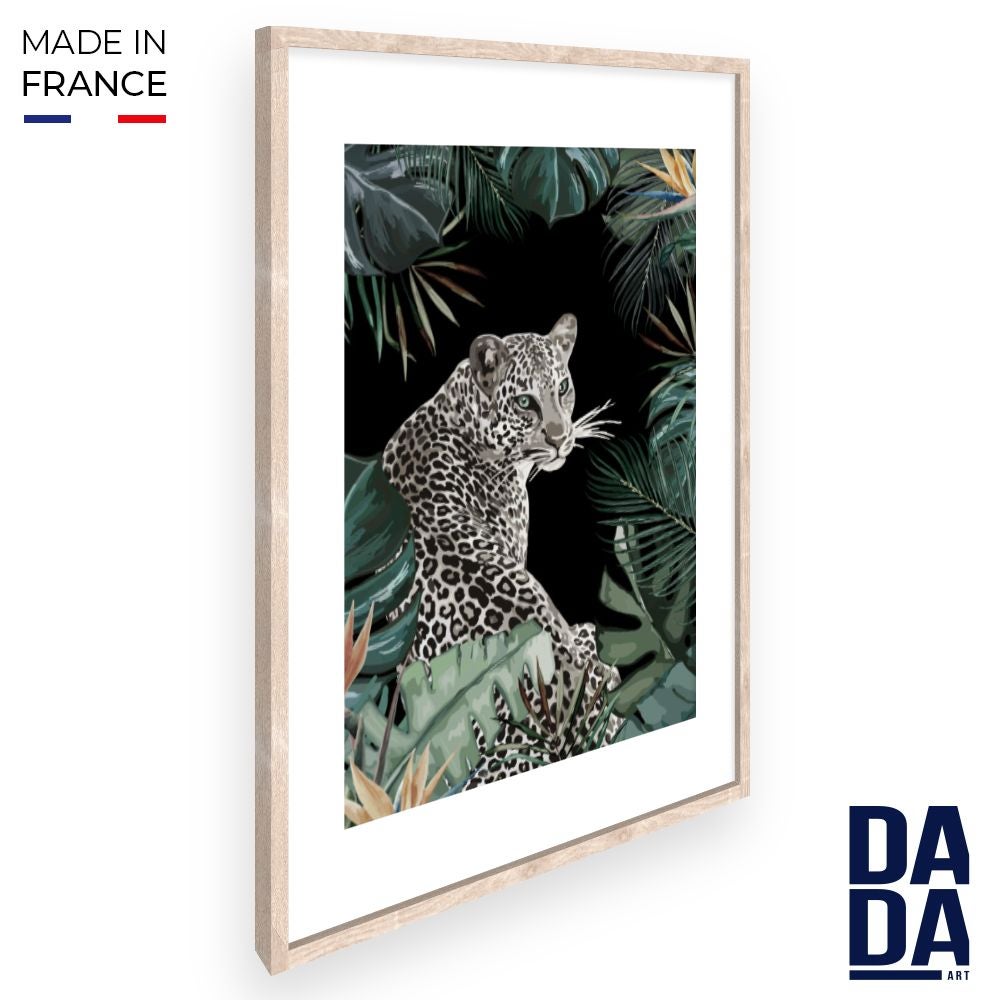 Image encadrée avec cadre CHÊNE / 30x40cm / Élégance sauvage / Créé et ...