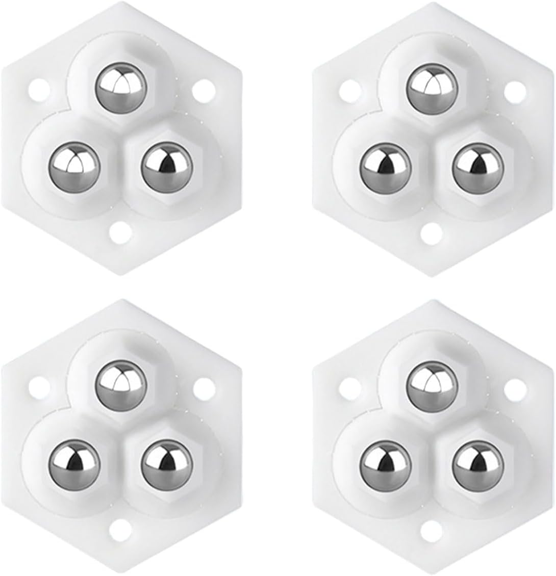 Roulettes pour petits meubles, lot de 4, poulie mobile pivotante à 360 ...