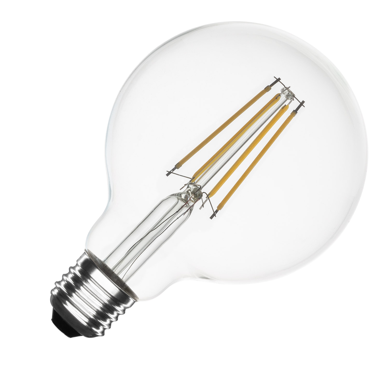 Ampoule LED Filament E27 8W 1055 lm G95 No Flicker 2700K Blanc chaud | Leroy Merlin