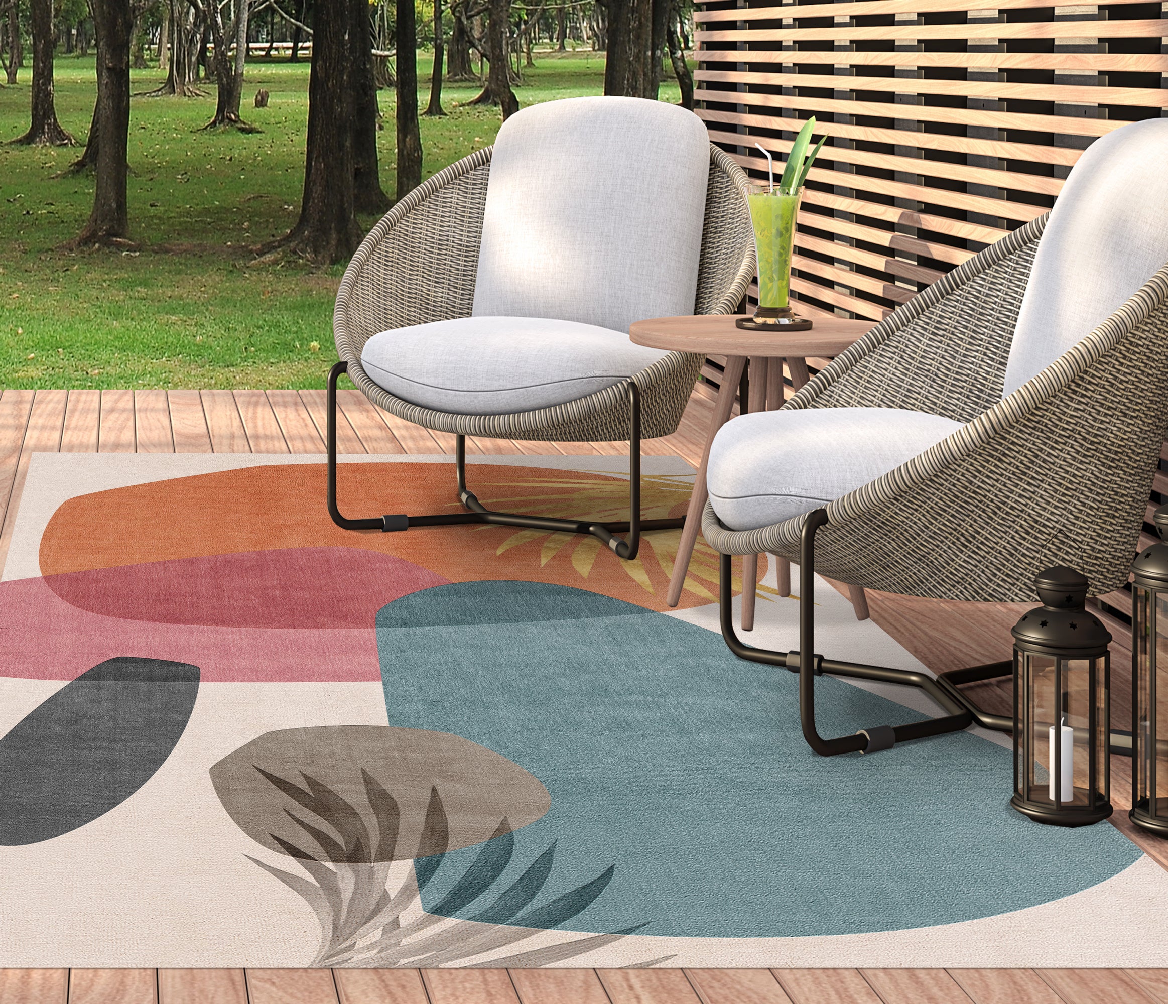 Tapis PVC intérieur/extérieur Pal 100x150 cm - PVC imprimé, lavable ...