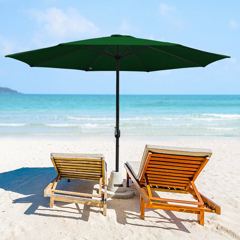 Parasol Ø350CM - Hauteur et Angle Réglables - Système de Manivelle ...