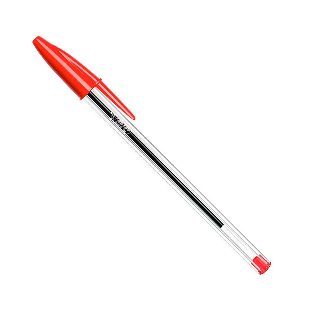 Pack 50 unités. stylo bic cristal couleur rouge | Leroy Merlin
