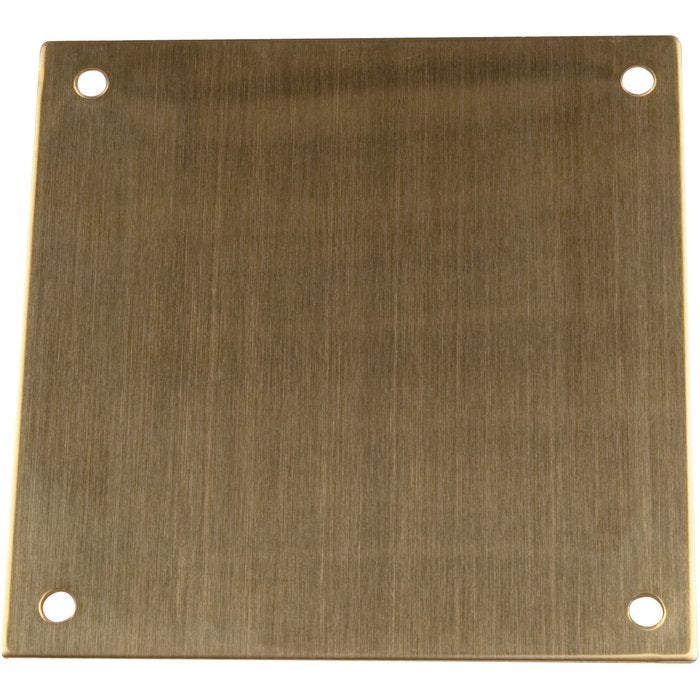 Plaque de propreté laiton - Carré - 65 x 65 mm - Percée - Duval | Leroy ...