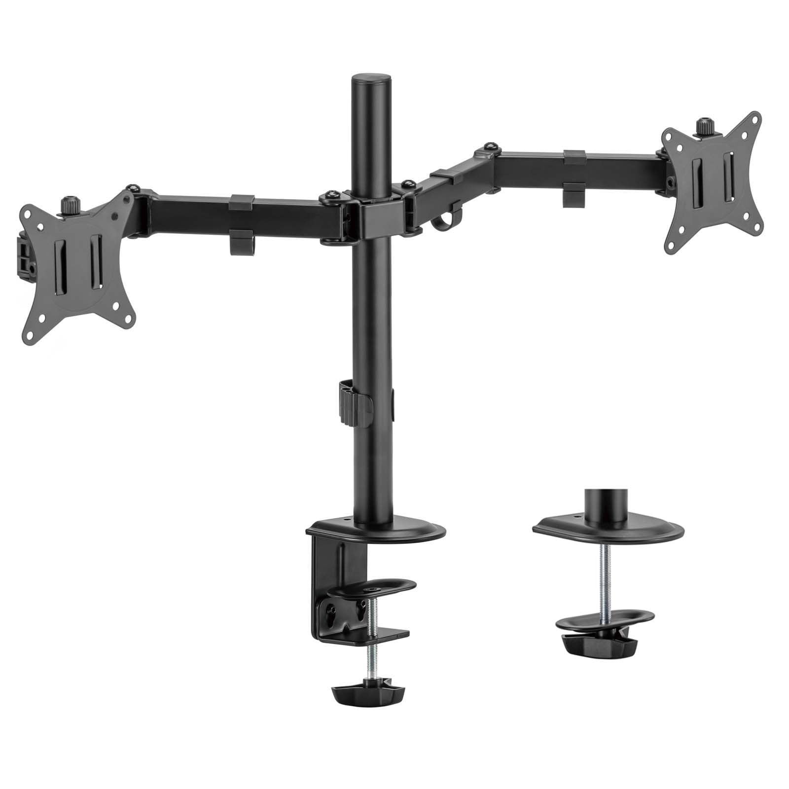 Wiltec Soporte de monitor para 2 monitores hasta 32" soporte pantalla ...