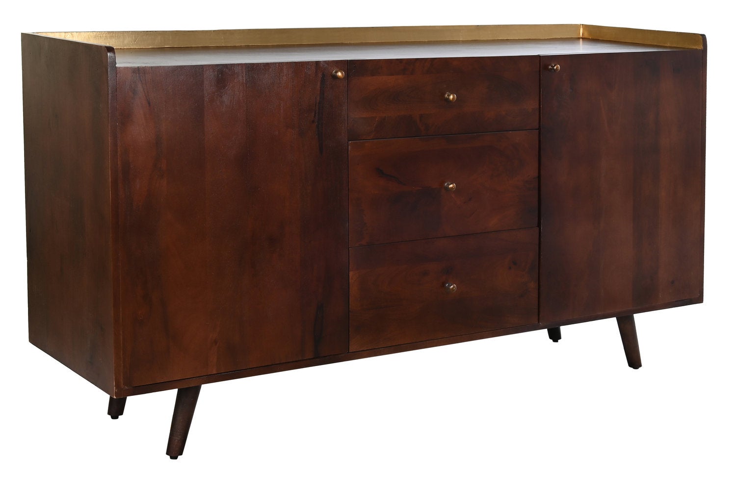 Buffet Madera Metal 150X43X80 Marron Oscuro | Leroy Merlin