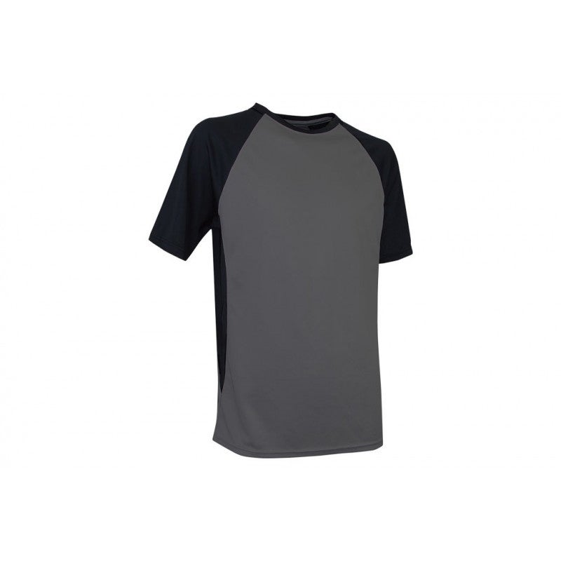Camiseta transpirable 100% Poliéster Modelo Pilote Color Gris-Negra ...