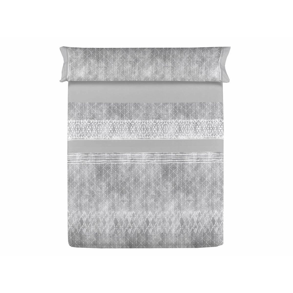 Jeu de draps Lois MARBY Gris Lit king size | Leroy Merlin