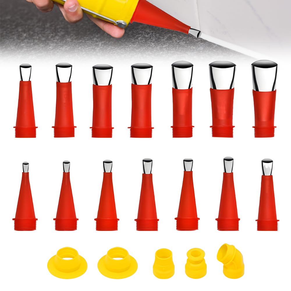 Buse de calfeutrage, buse en acier inoxydable, multicolore 14+5 [2 ...