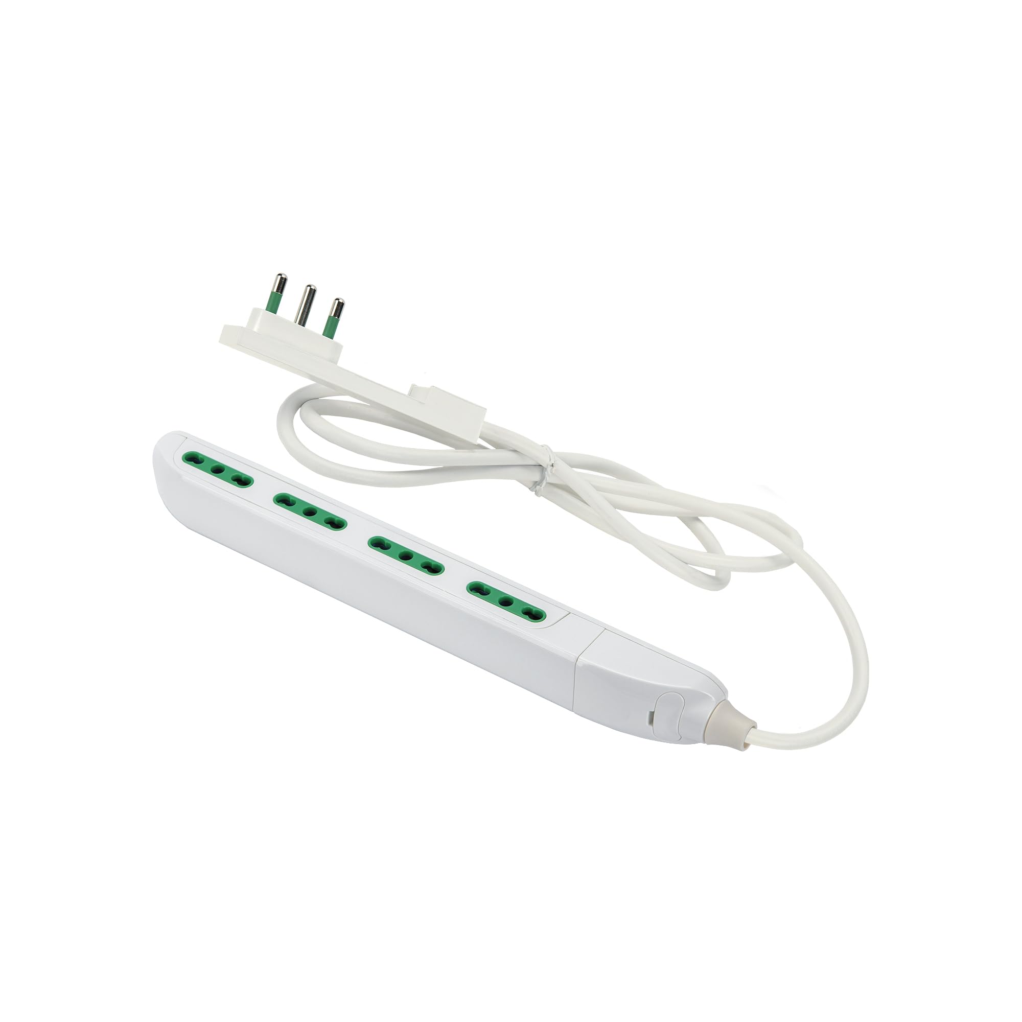 FANTON 47404 Multipresa SLIM 4 prese bipasso con spina grande CLOCK e 1 ...