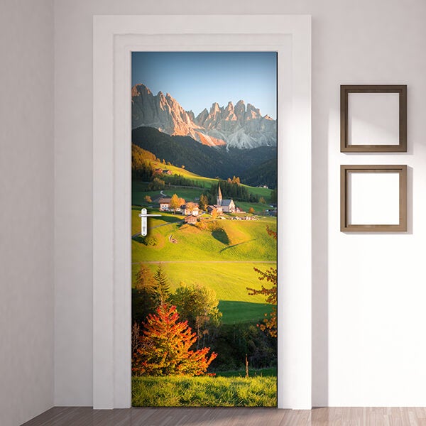 Sticker pour portes sans bulles et découpable - Dolomites 73x210cm ...