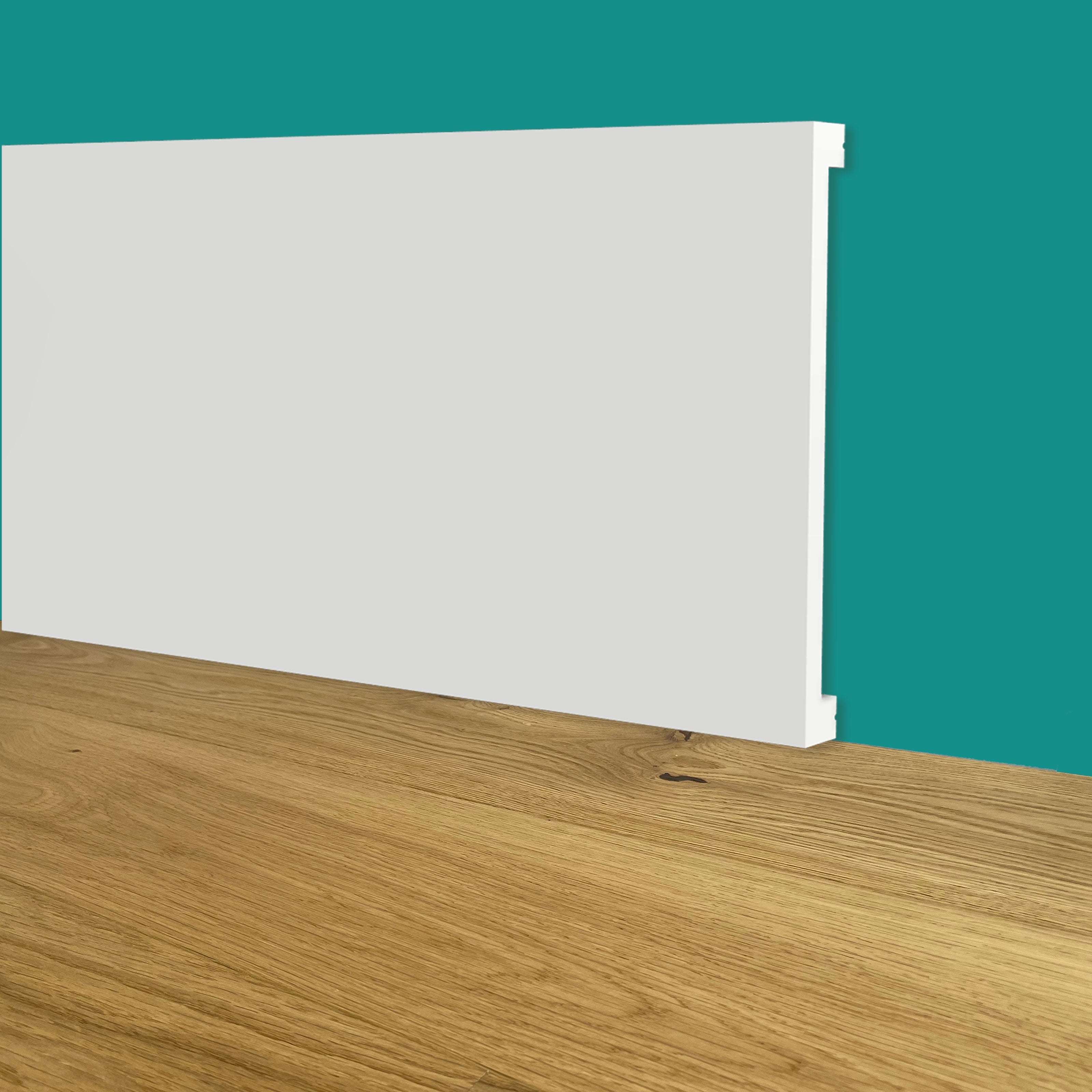 PLINTHE CARRÉE BLANCHE AVEC PRESSE-ÉTOUPE 100x10 EN POLYMÈRES ...