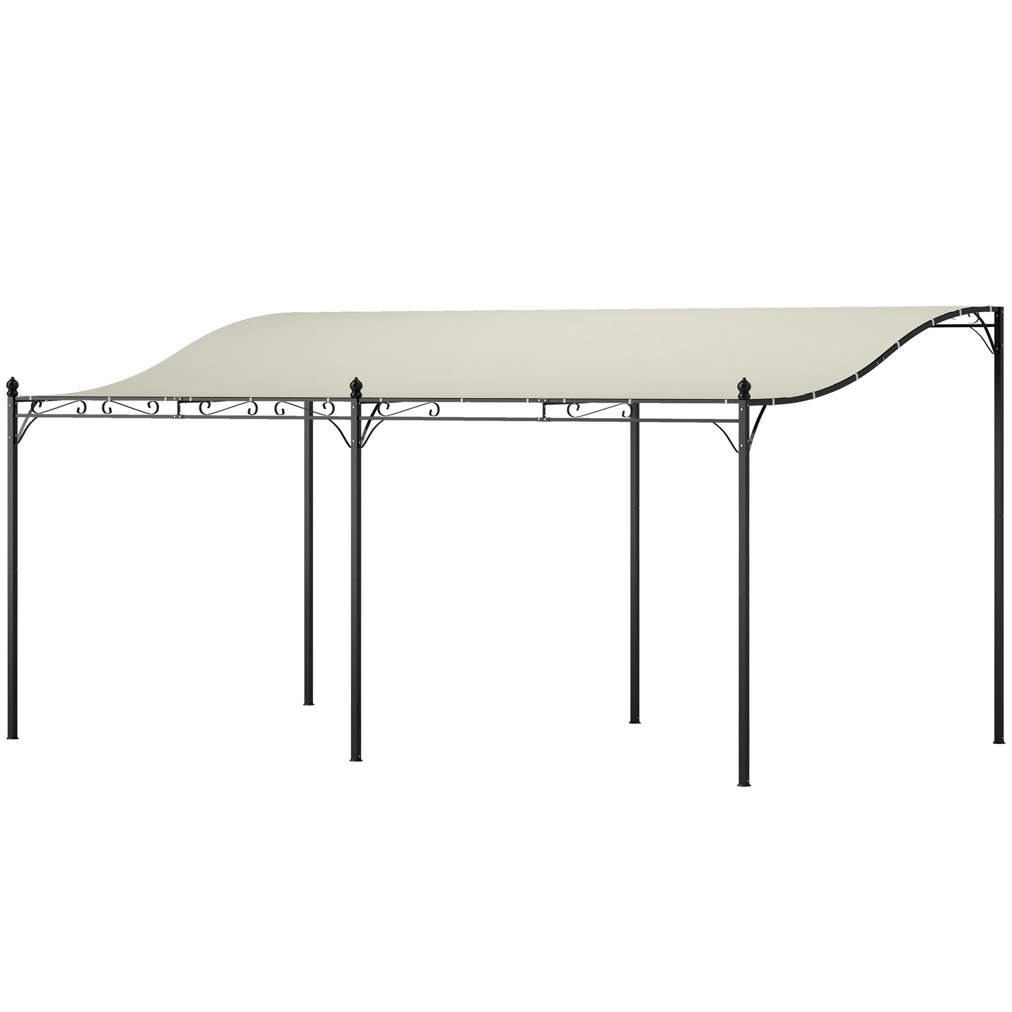 Pergola 3x5 m toit jardin flexible bâche imperméable structure métal ...