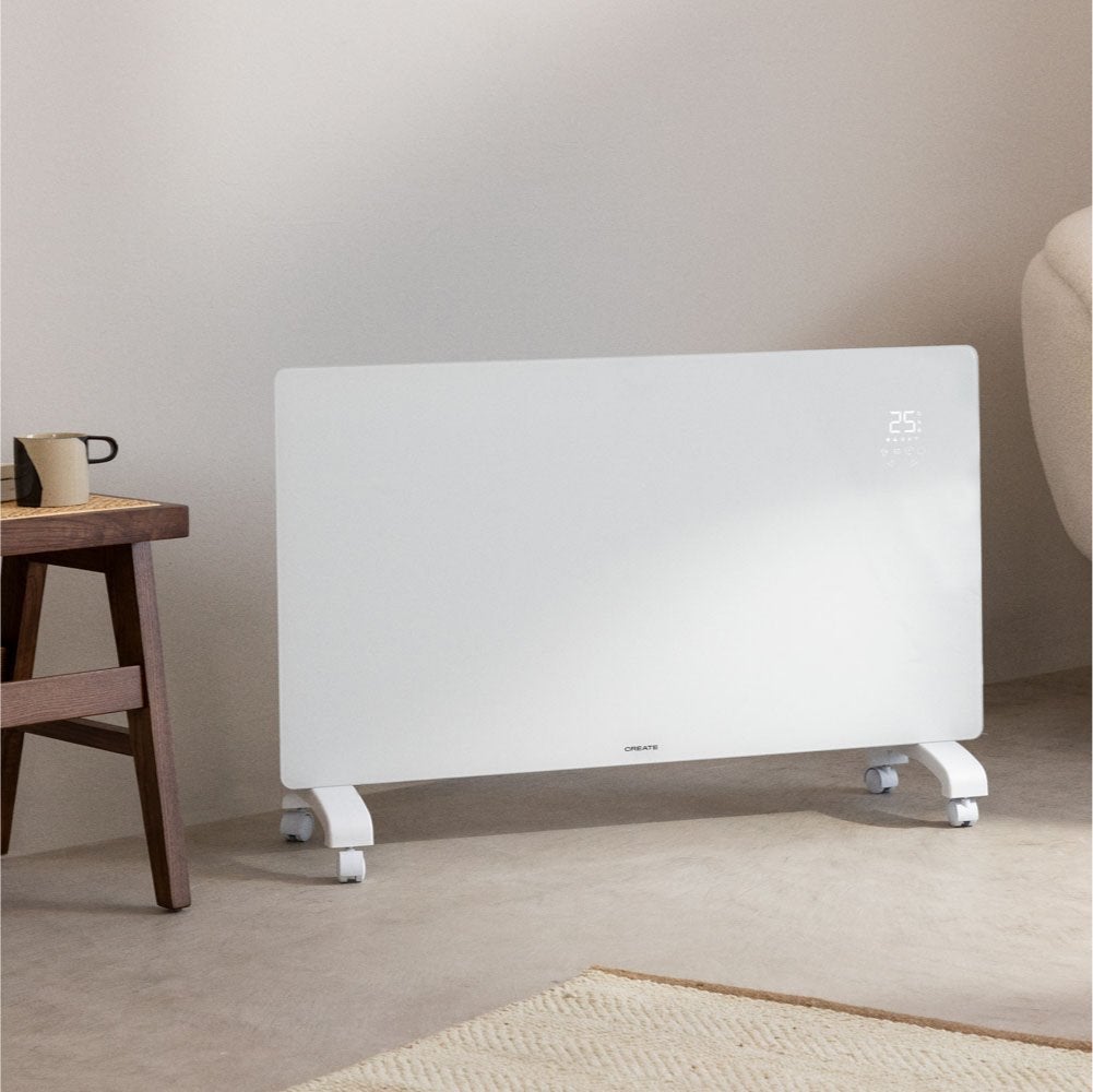 CREATE - WARM CRYSTAL 2500W - Convector eléctrico de cristal con WiFi ...