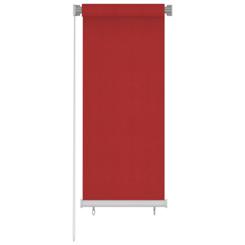 Store roulant d'extérieur 60x140 cm Rouge PEHD vidaXL | Leroy Merlin