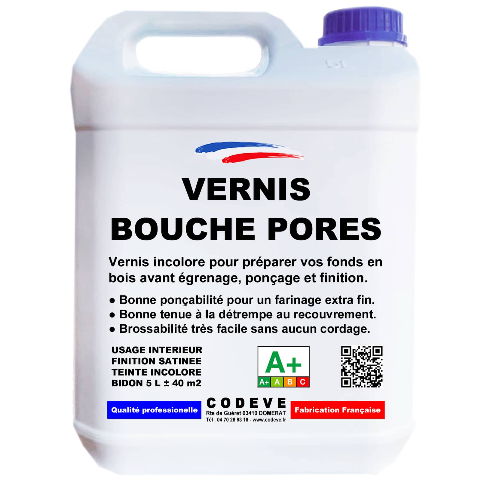 Bouche Pores Bois - 20 L - Codeve Bois - Pour Bloquer La Porosité D'un ...