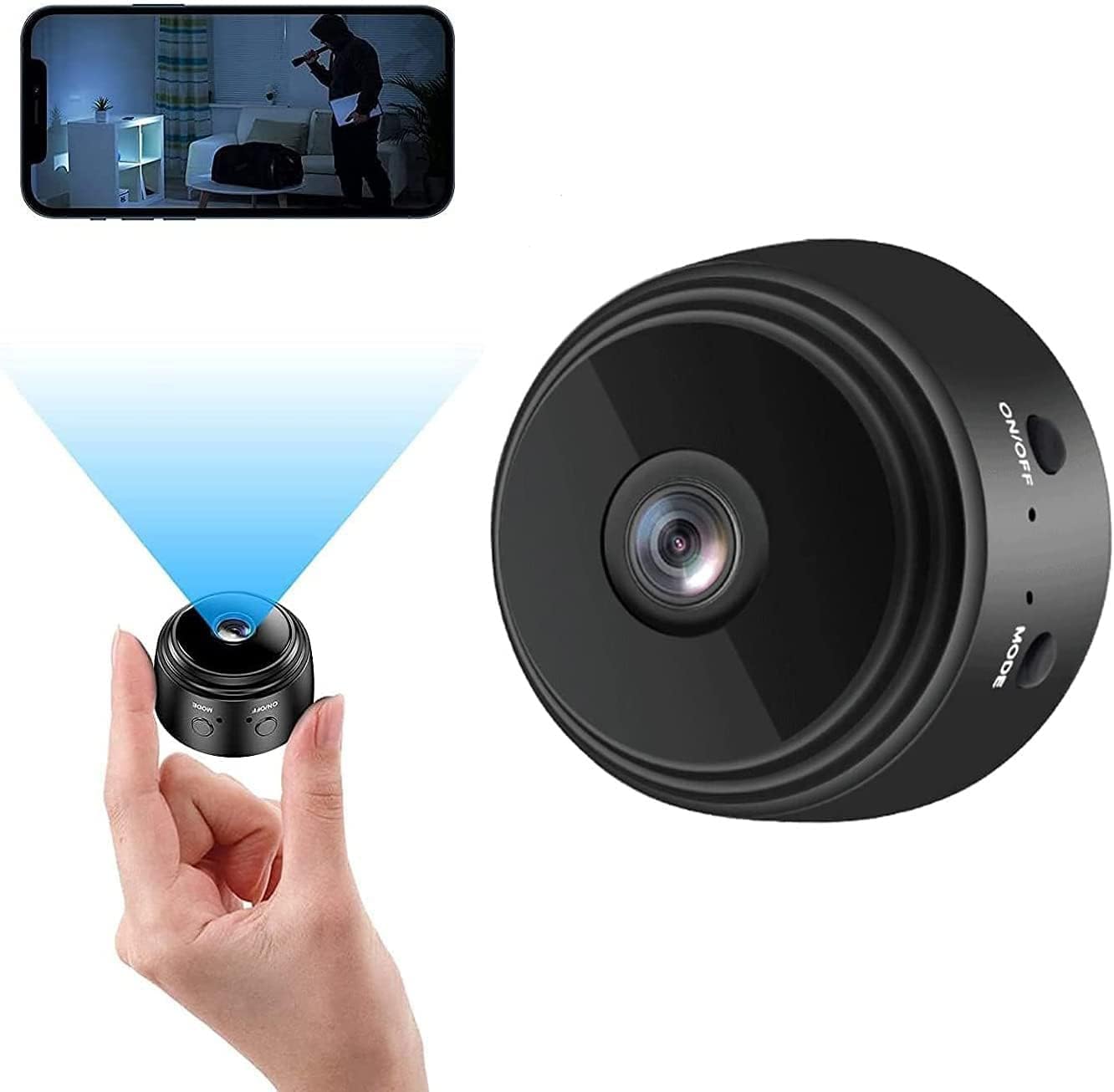 Camera WiFi 1080P Mini Caméra de Surveillance Interieur/extérieur sans ...