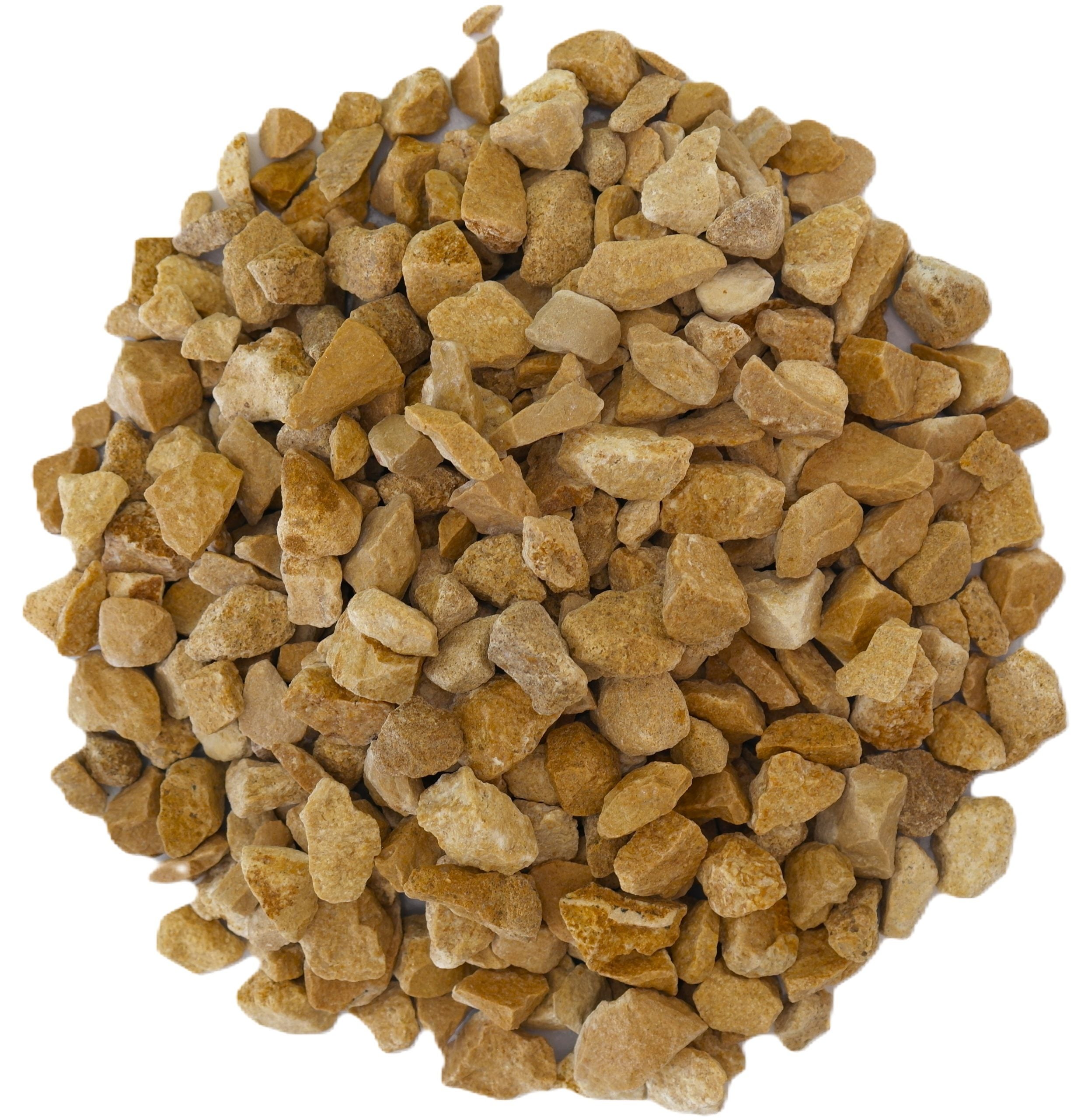 Lot de 4 sacs de 25 KG de gravillon jaune calcaire 6/10 | Leroy Merlin