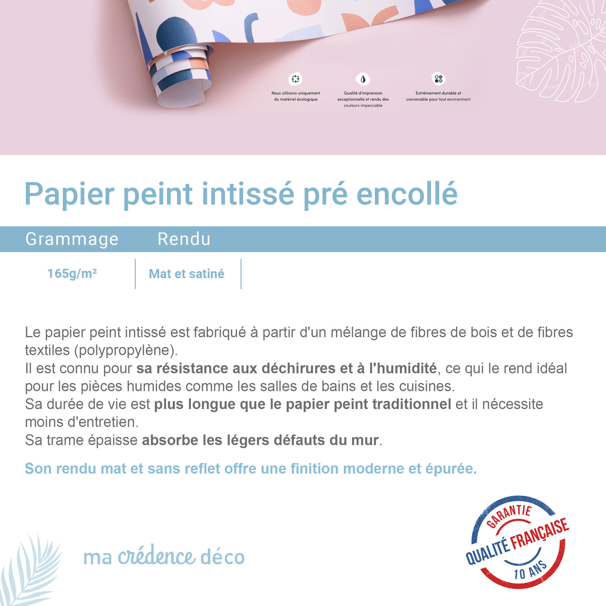 Papier peint New York 2 - Intissé - L.200 x H.280 cm - Rouge saumon ...