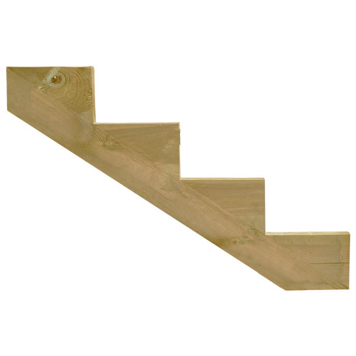 Lot de 3 Limons bois pour escalier en Pin - 4 marches | Leroy Merlin