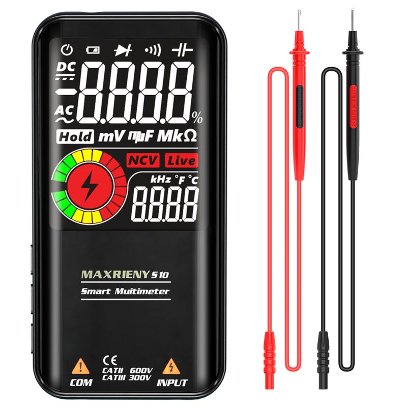 Multimètre multifonction écran LCD 3,3 pouces mesure température ...