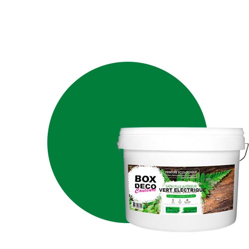 Vert Electrique Peinture interieur aspect satin Natura - Vert ...