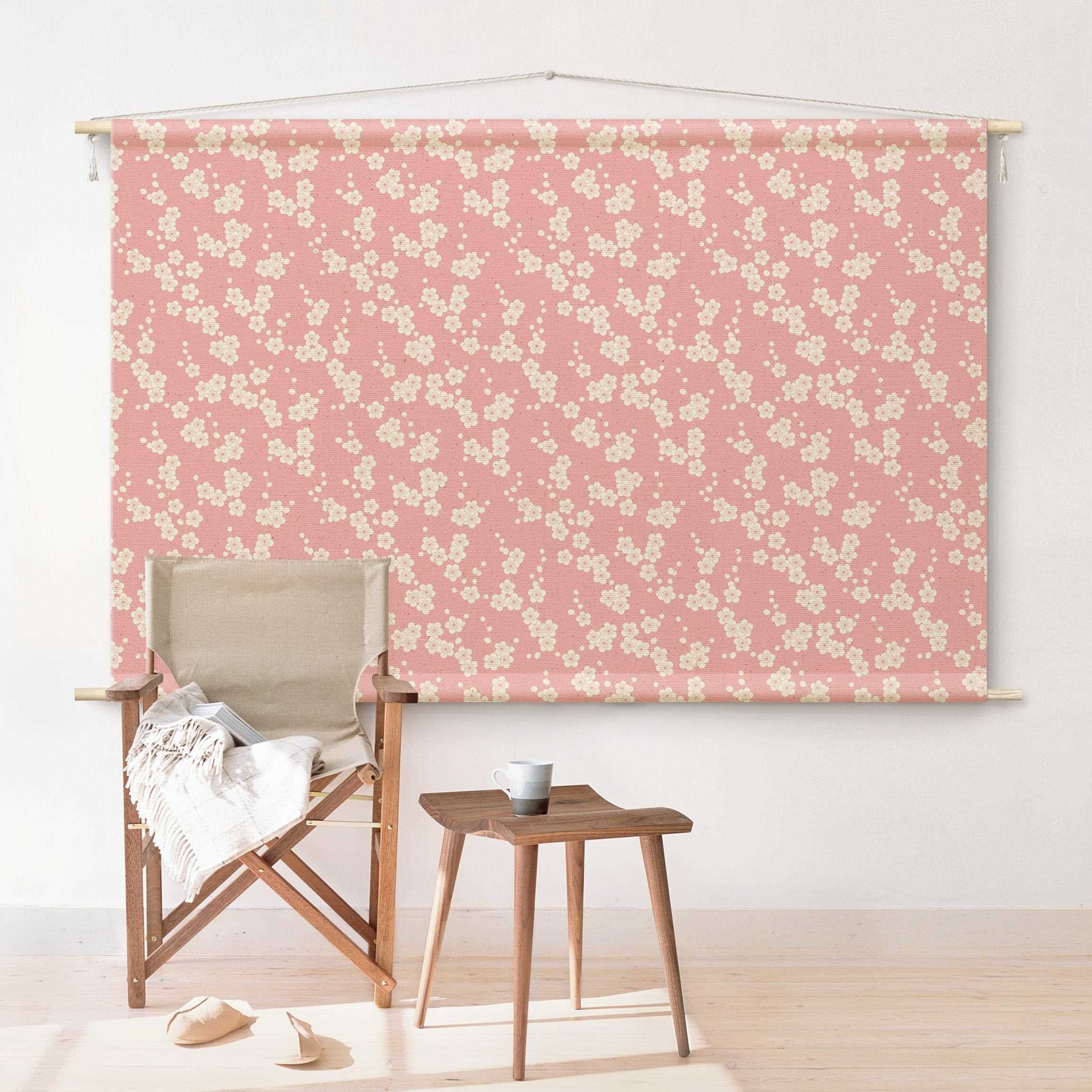 Tapiz - Asian Cherry Blossom Pattern In Light Pink 205 x 137 cm | Leroy ...